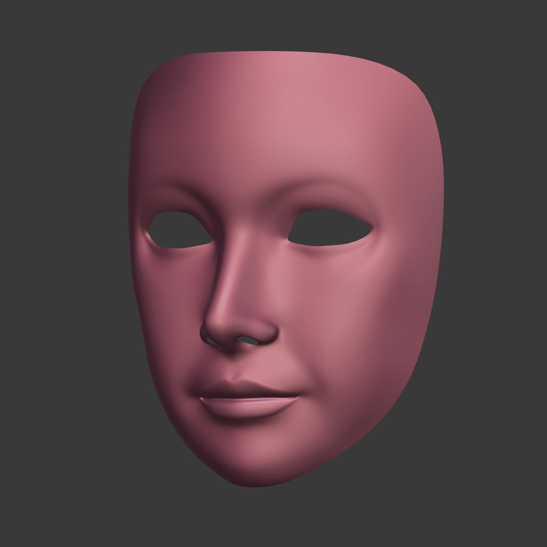 Neutral Mask 3D Model - TurboSquid 1547594