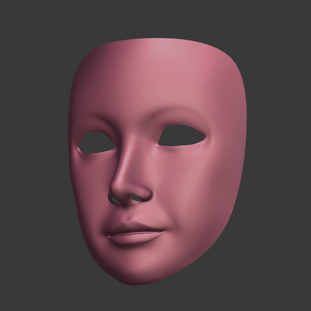 Neutral Mask 3D Model - TurboSquid 1547594