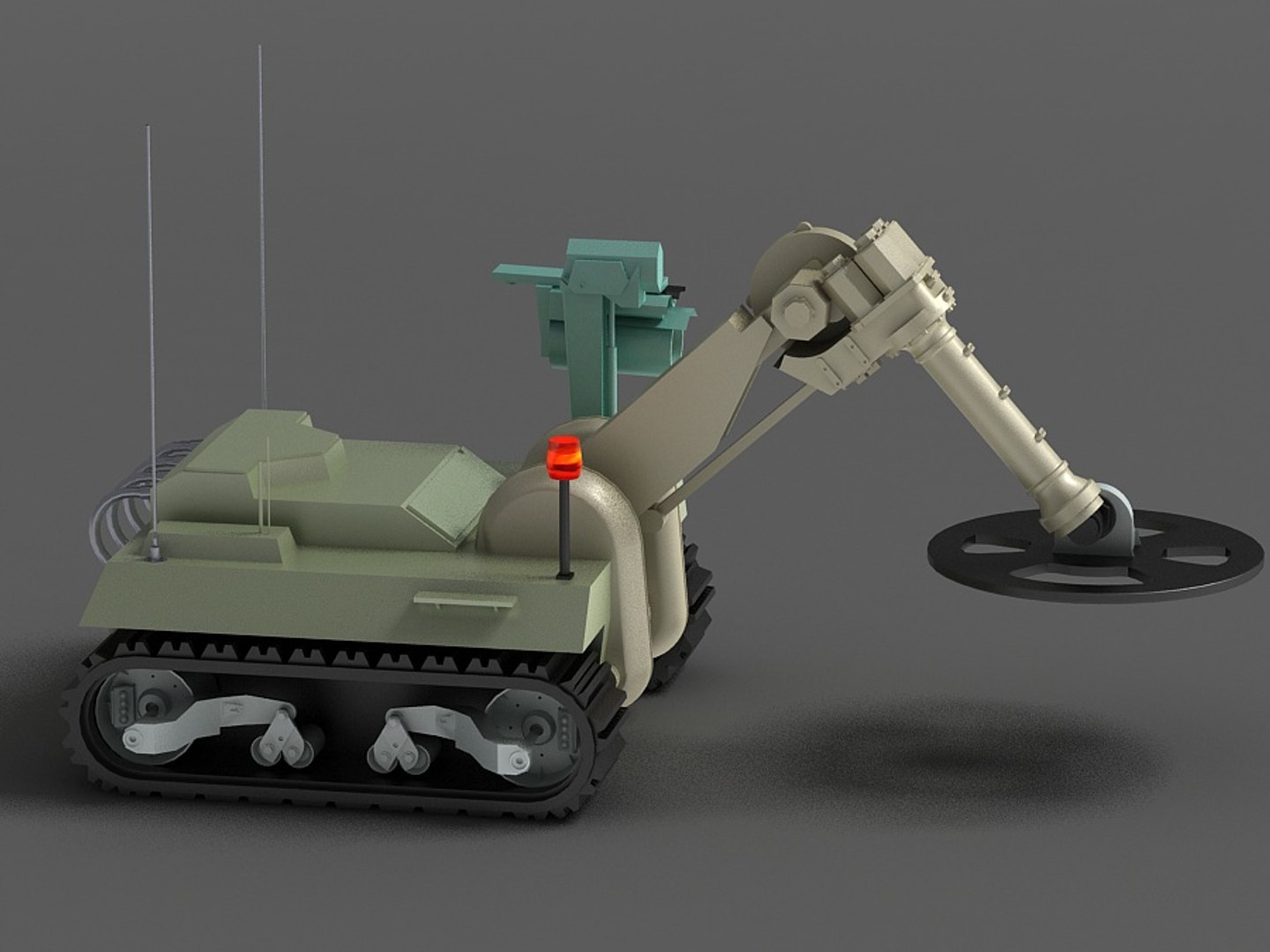3D military bomb-disposal robot mine-clearing - TurboSquid 1639972