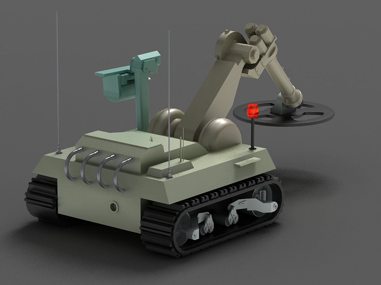 3D military bomb-disposal robot mine-clearing - TurboSquid 1639972
