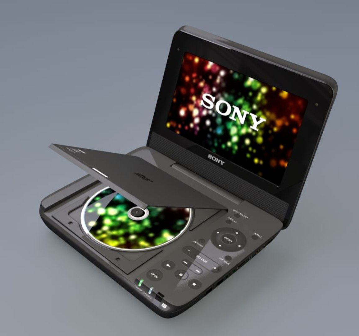 3d Model Of Sony Portable Dvd Player