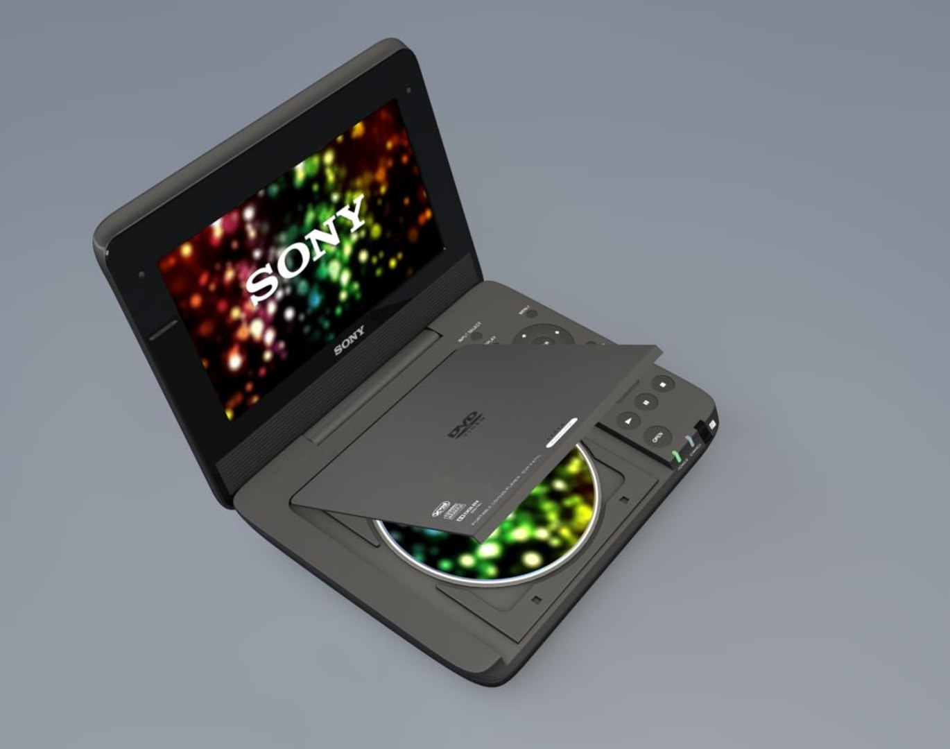 3d Model Of Sony Portable Dvd Player