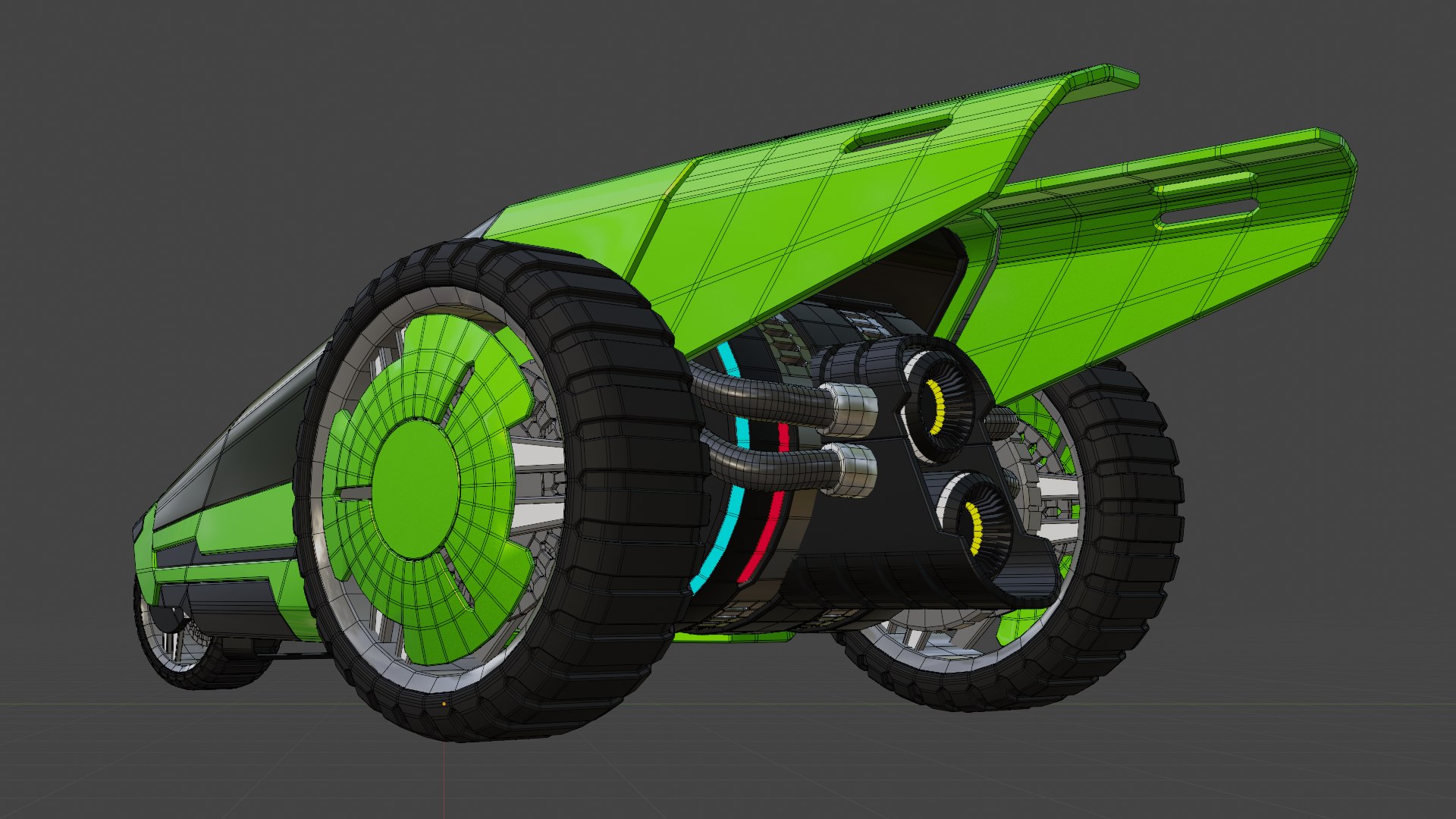 Futuristic Car 3D Model - TurboSquid 2269456