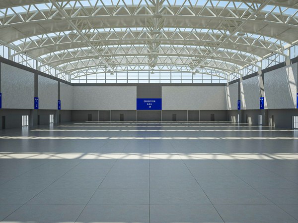 Exhibition Hall Warehouse 2 3D model - TurboSquid 2074514