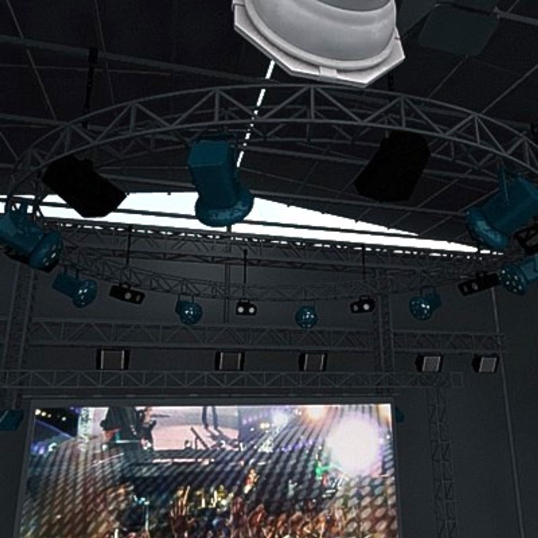 stage concert structure 3d max
