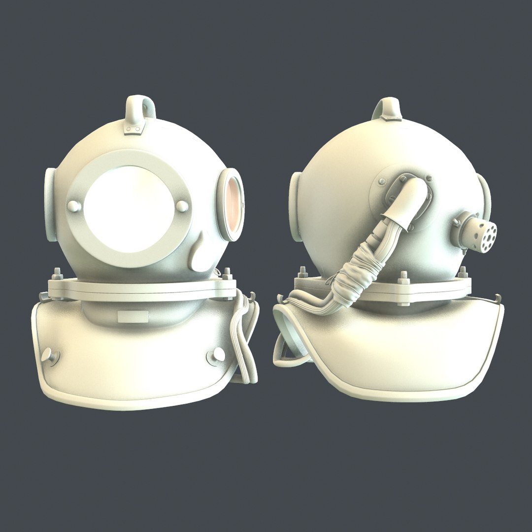 3d Model Diving Helmet