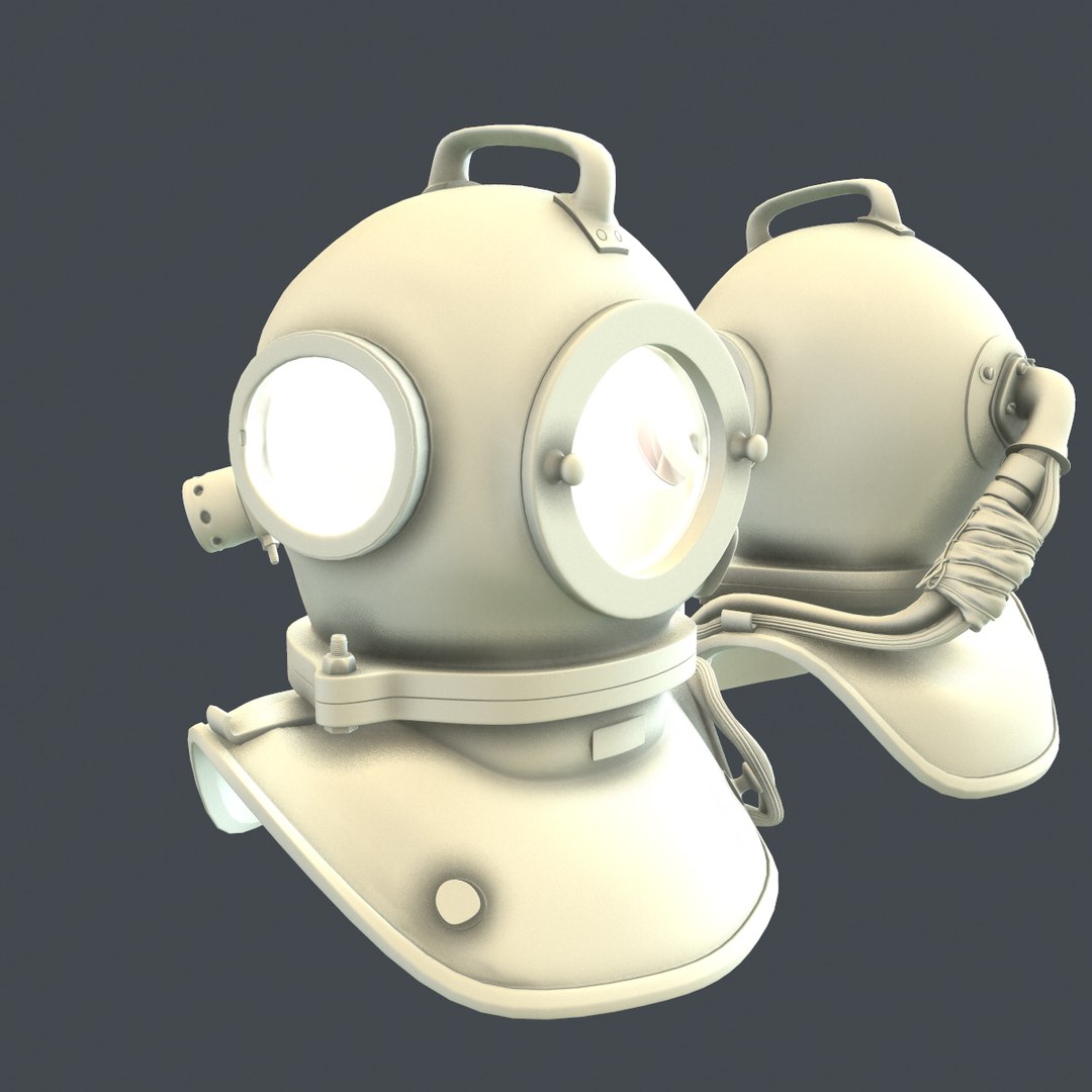 3d Model Diving Helmet