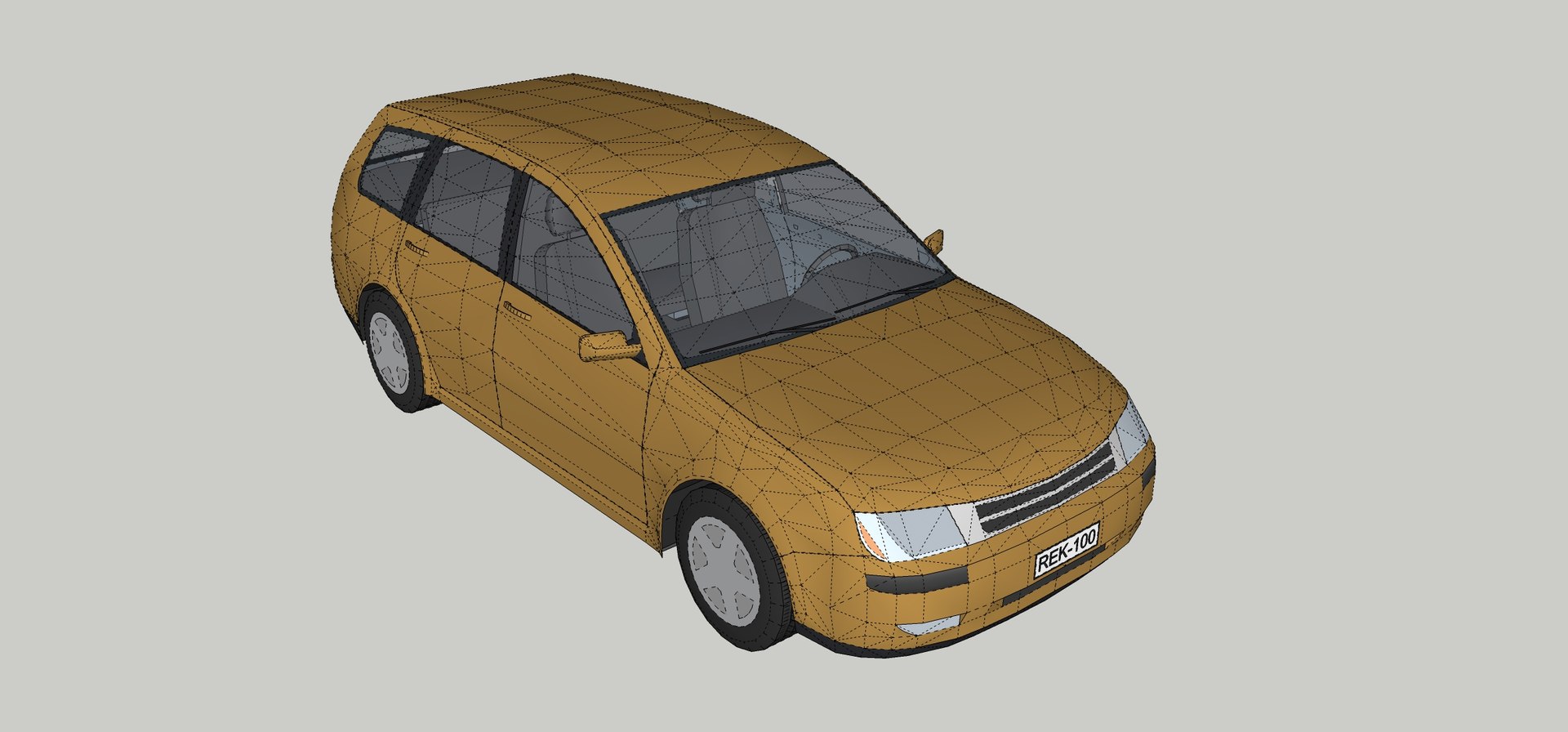3D Generic Car For Sketchup - TurboSquid 1716991