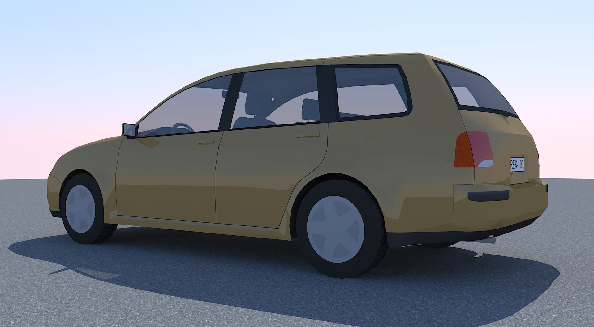 3D Generic Car For Sketchup - TurboSquid 1716991