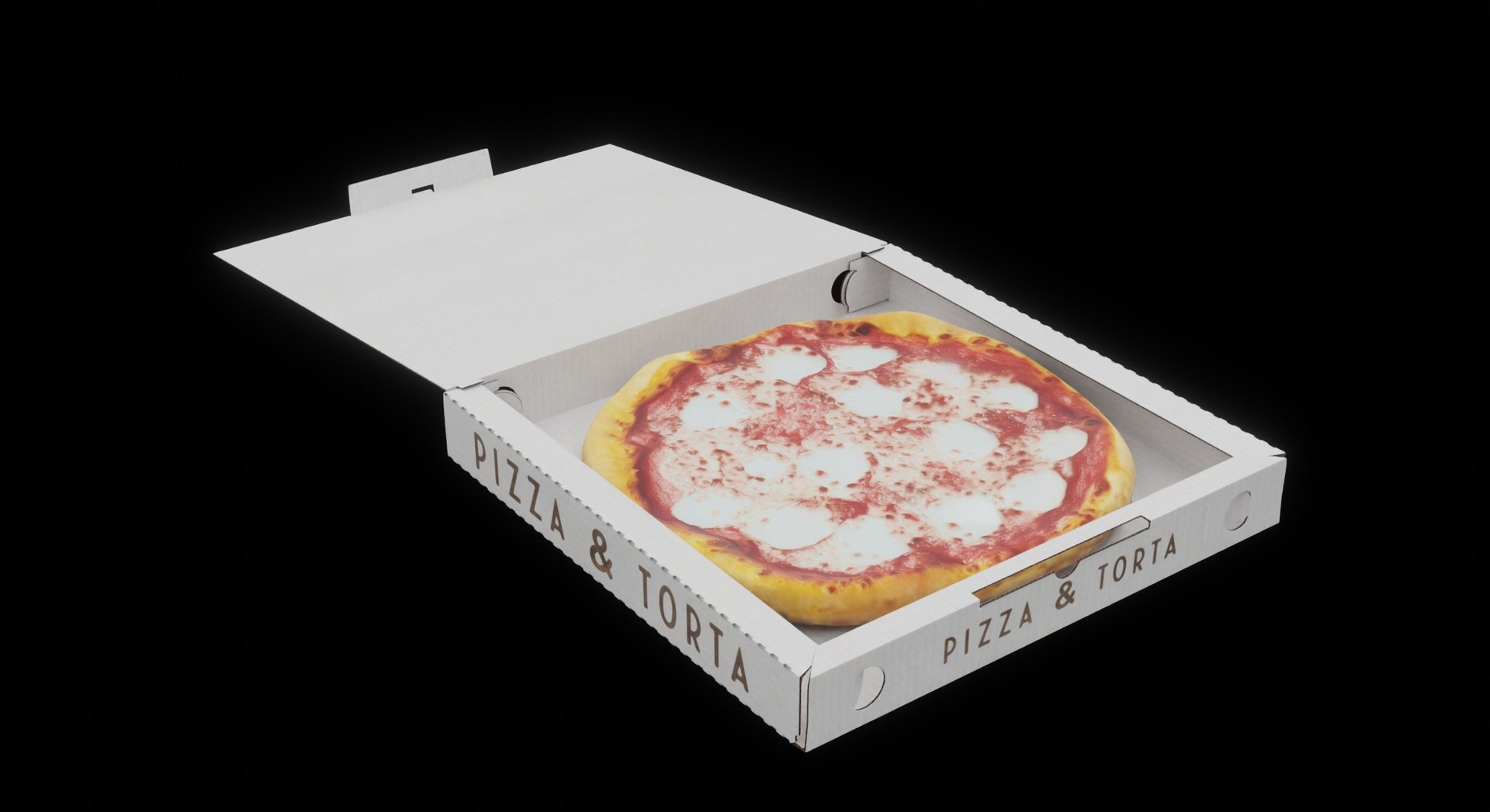 3D Takeaway Pizza Model - TurboSquid 2223642