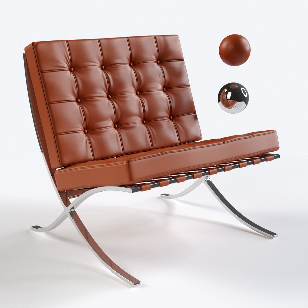 Luxurious Barcelona Chair 3D Model - TurboSquid 1363295