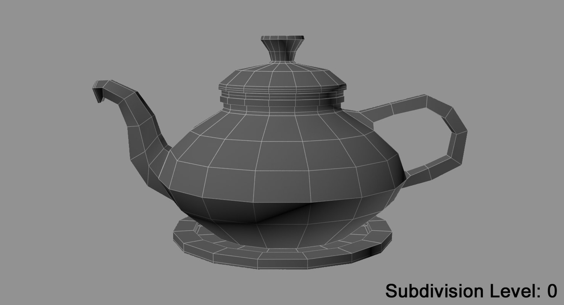 3d Tea Glassware Set Glass Model