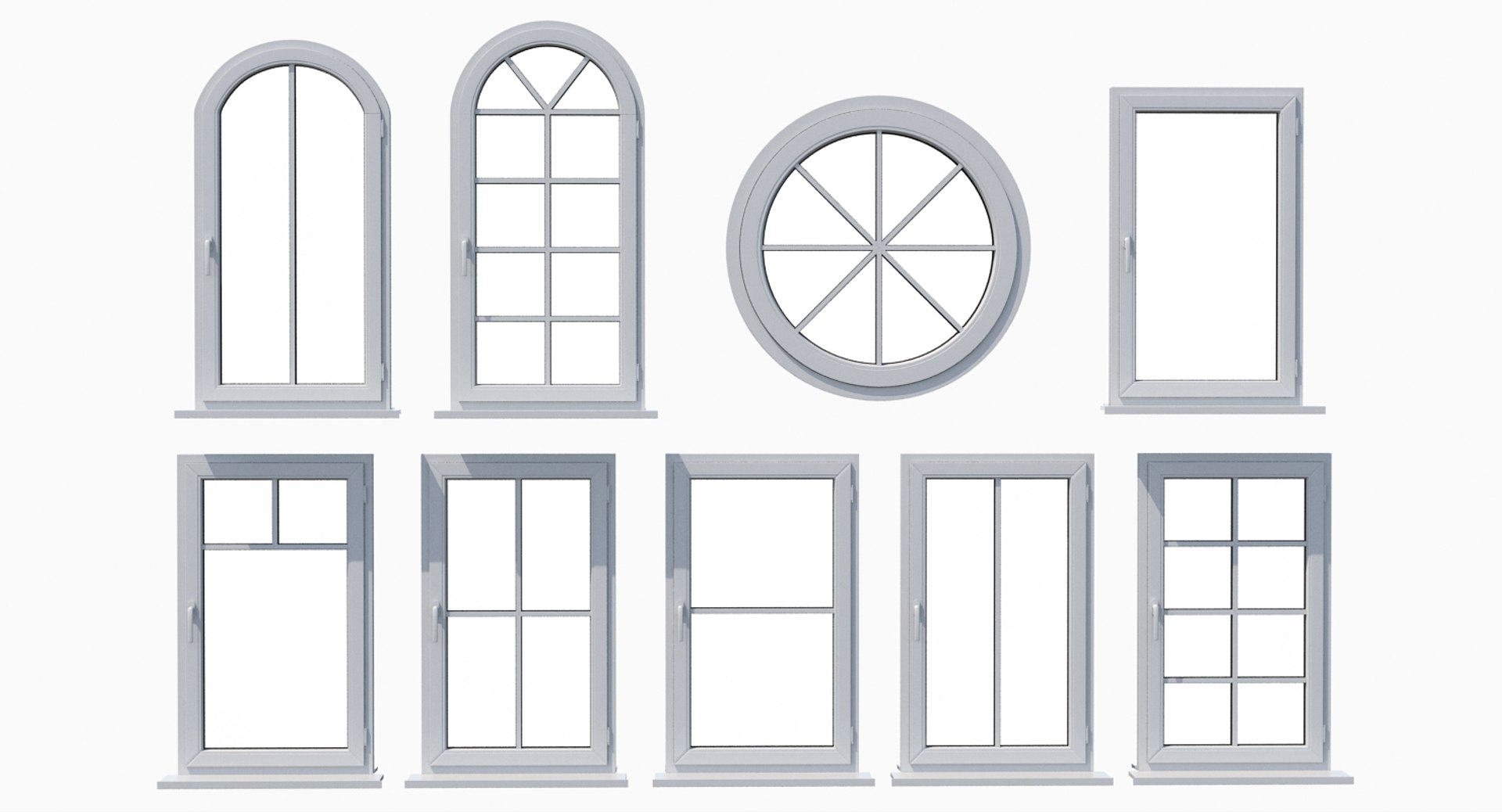 3D windows set interior model - TurboSquid 1169173