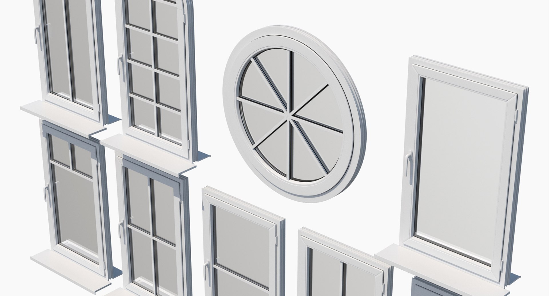 3D windows set interior model - TurboSquid 1169173