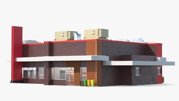 modelo 3d Restaurante de servicio rápido - TurboSquid 2318329