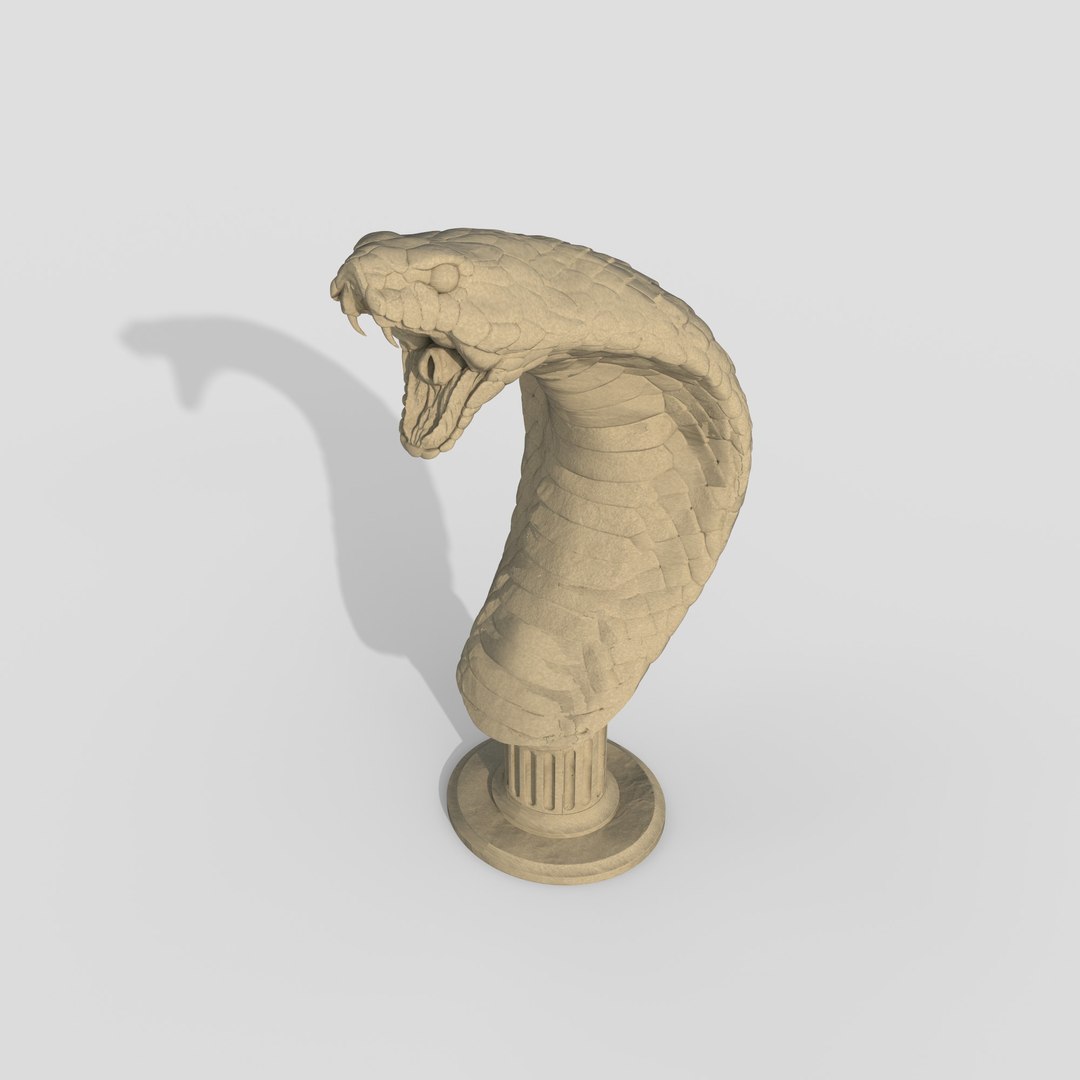 Cobra Statue 3D - TurboSquid 2343396
