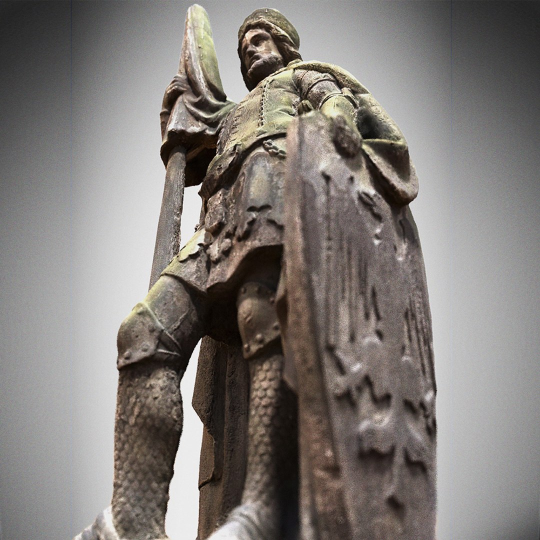 Statue Knight 3d Obj