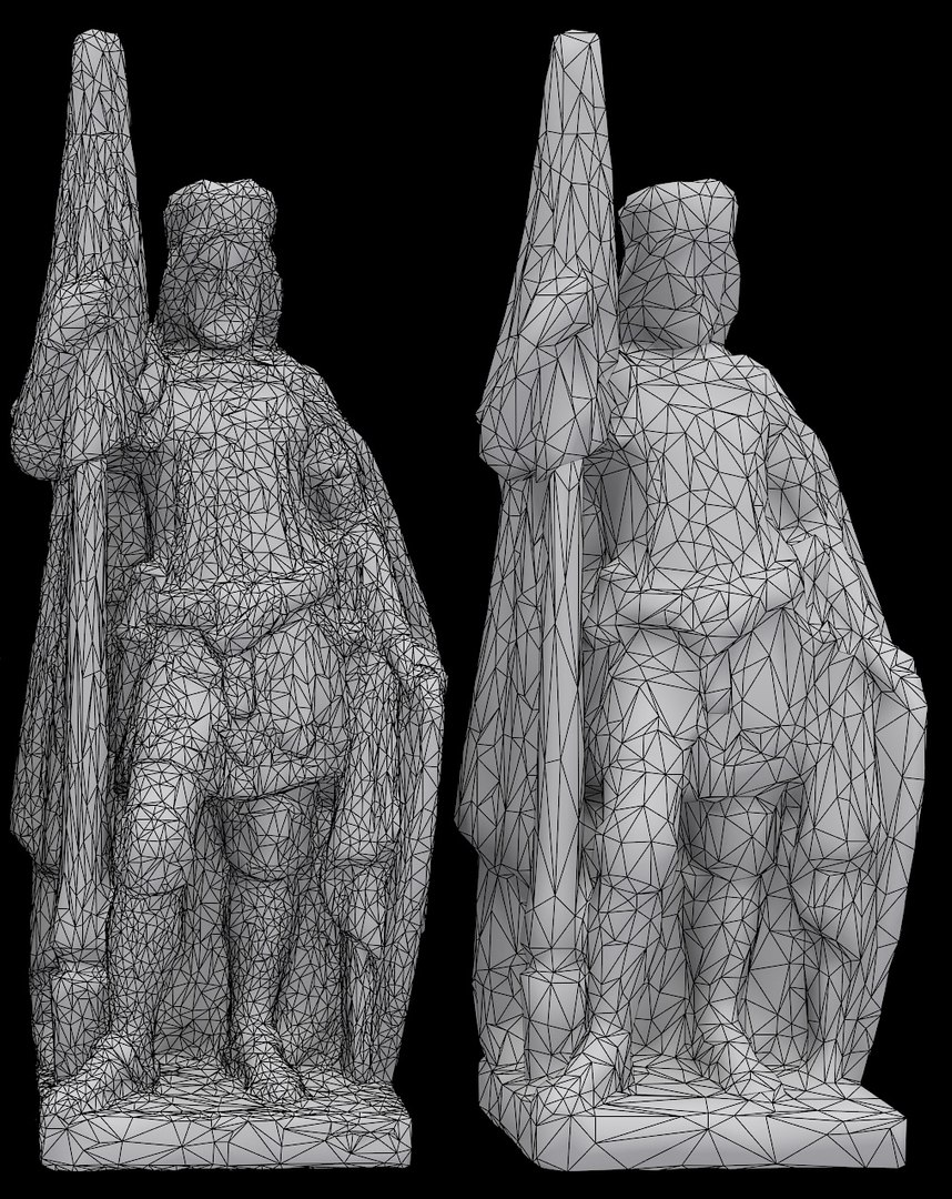 Statue Knight 3d Obj