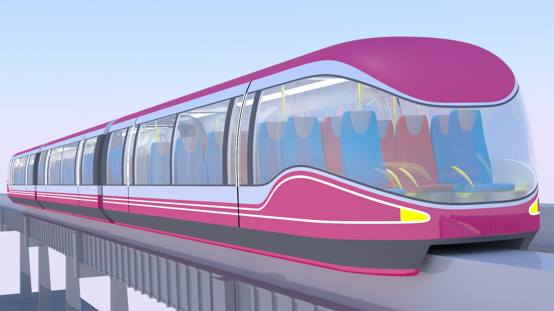 3D Future Monorail Train 2023 III - TurboSquid 2071421