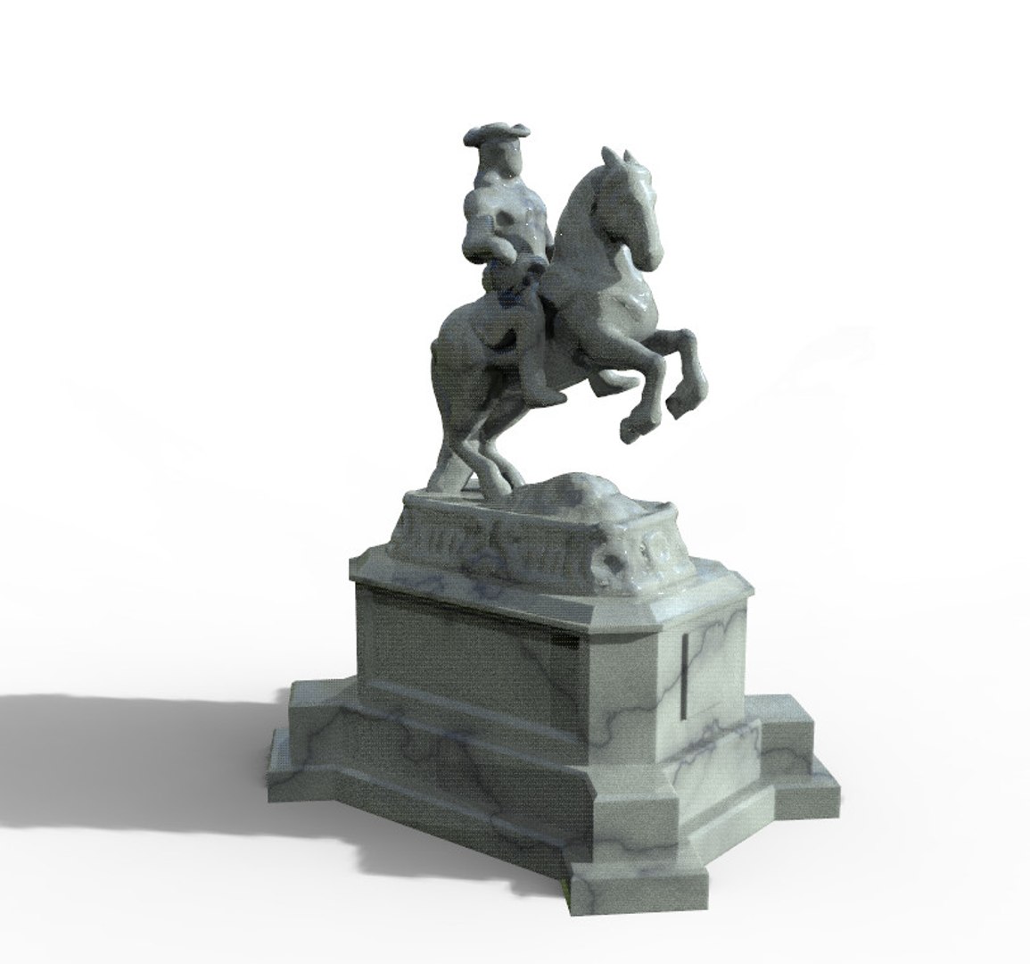 Sculpture Statue Equestrian Model - TurboSquid 1355078