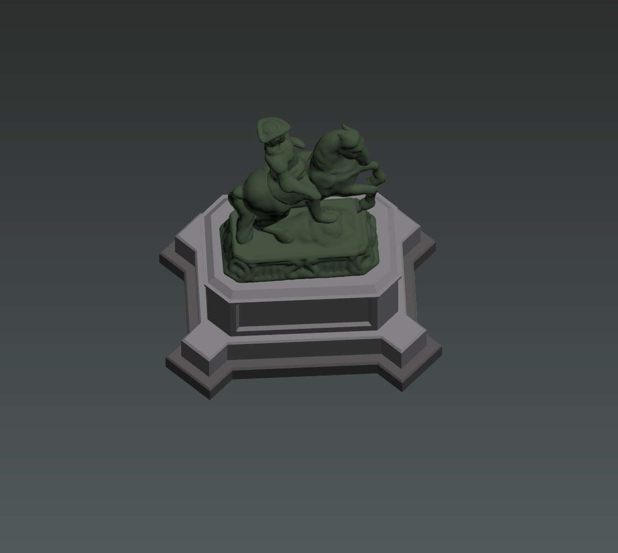 Sculpture Statue Equestrian Model - TurboSquid 1355078