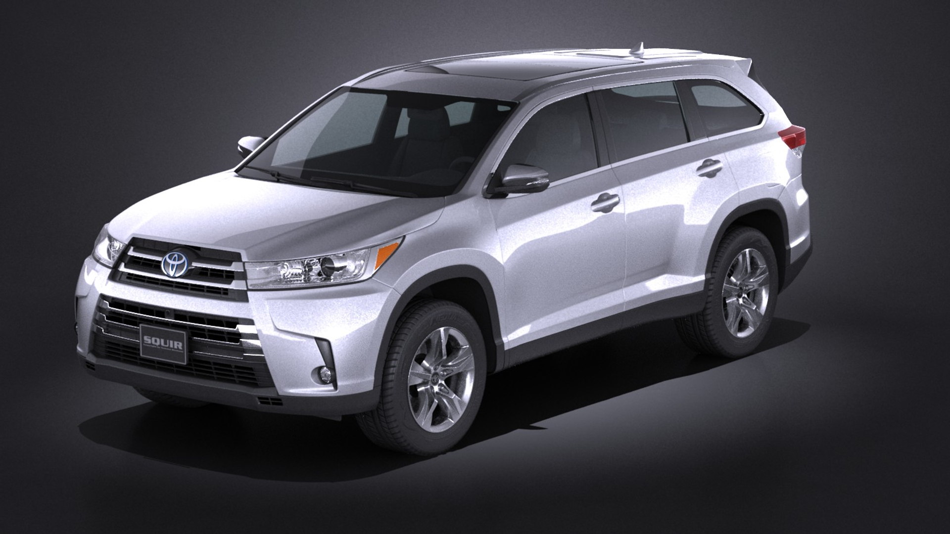 3D Toyota Highlander 2017 Model - TurboSquid 1179585