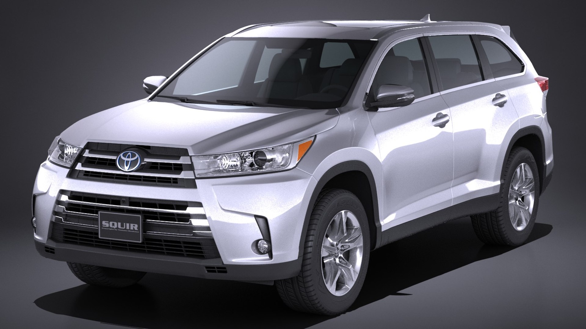 3D Toyota Highlander 2017 Model - TurboSquid 1179585