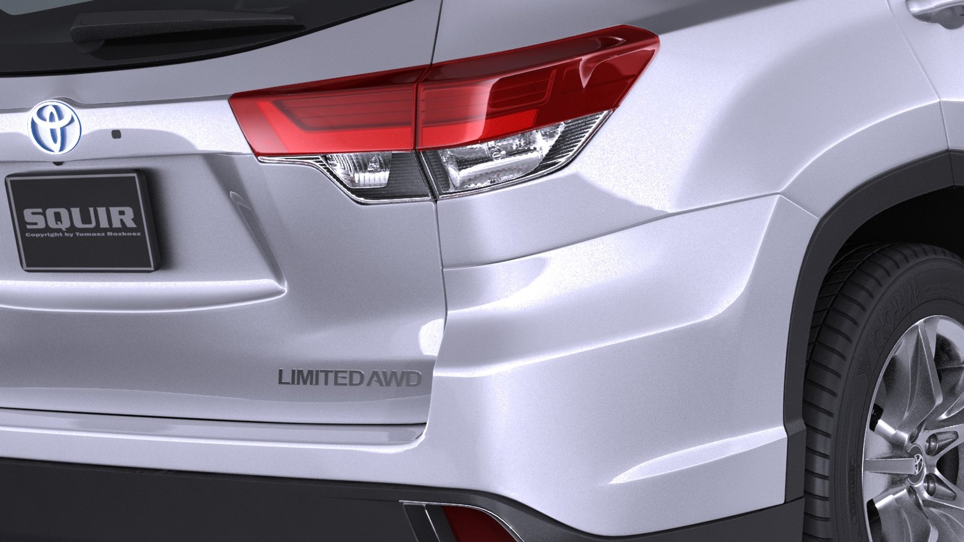 3D Toyota Highlander 2017 Model - TurboSquid 1179585