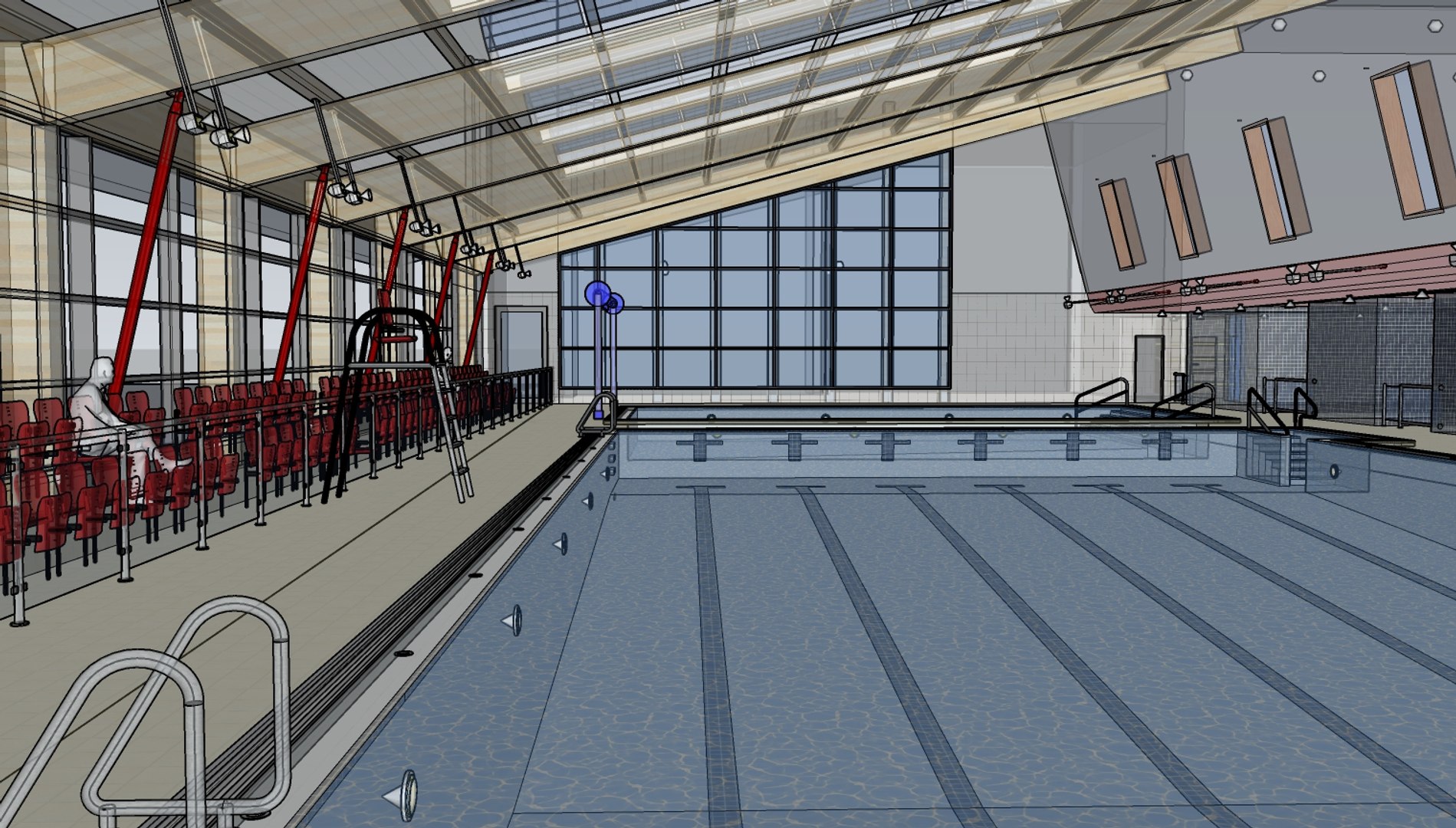 Swimming Pool 25m Model - TurboSquid 2121025