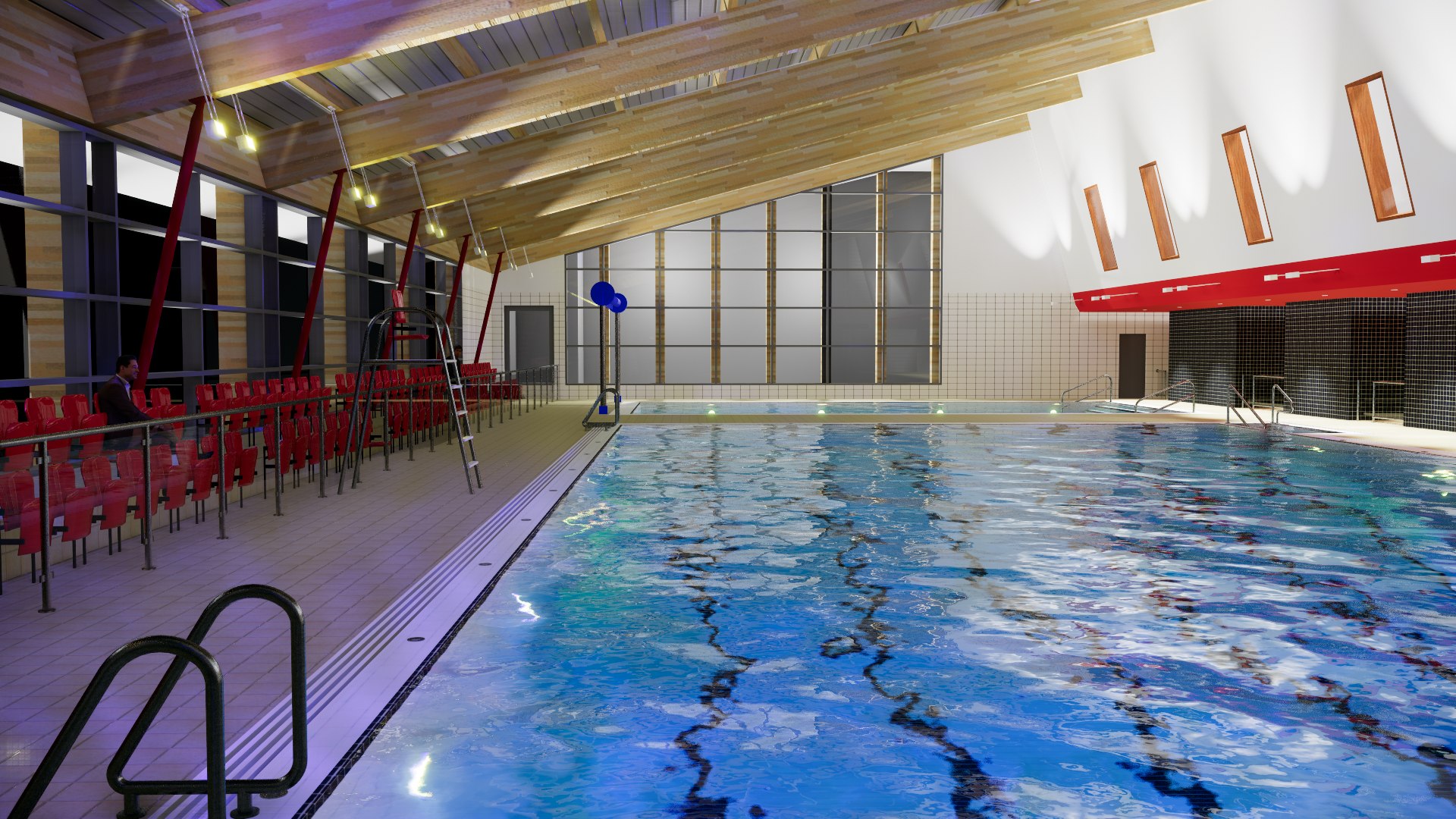 Swimming Pool 25m Model - TurboSquid 2121025