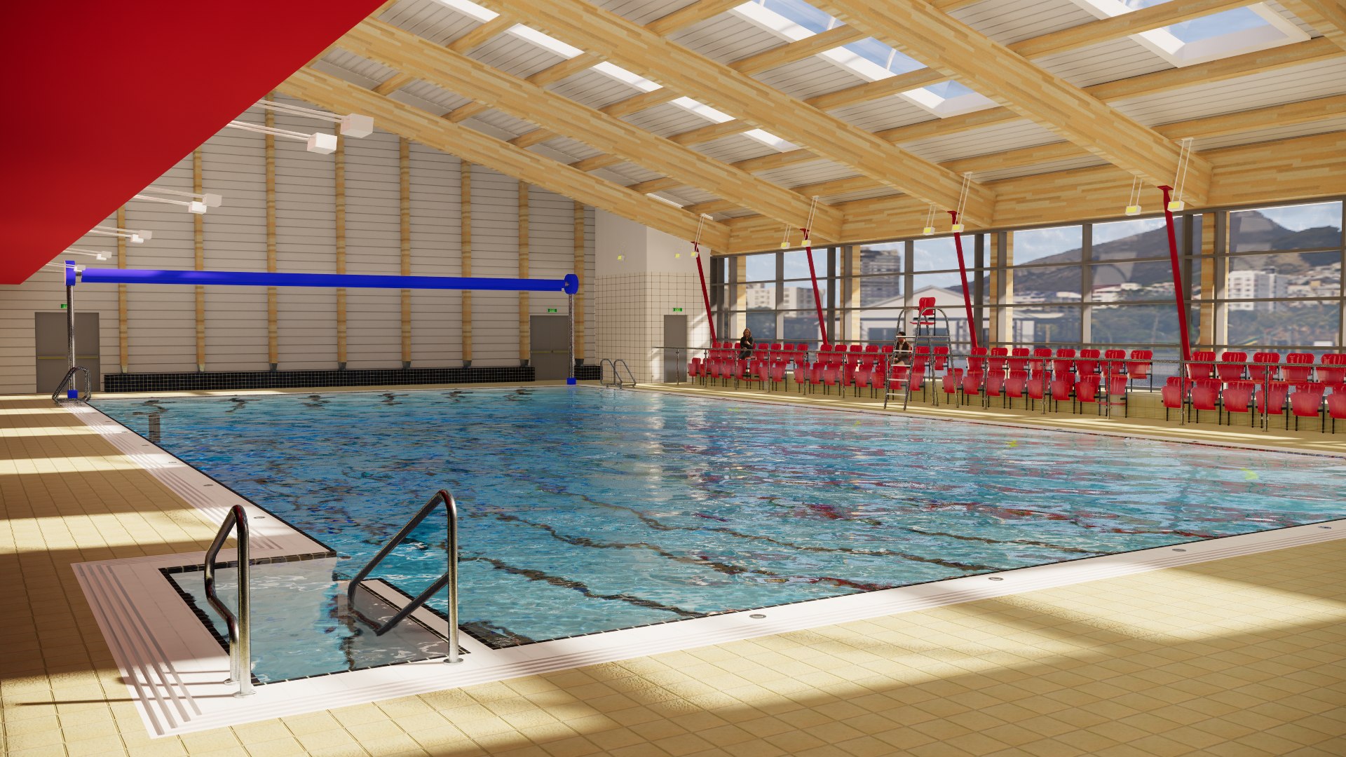 Swimming Pool 25m Model - TurboSquid 2121025