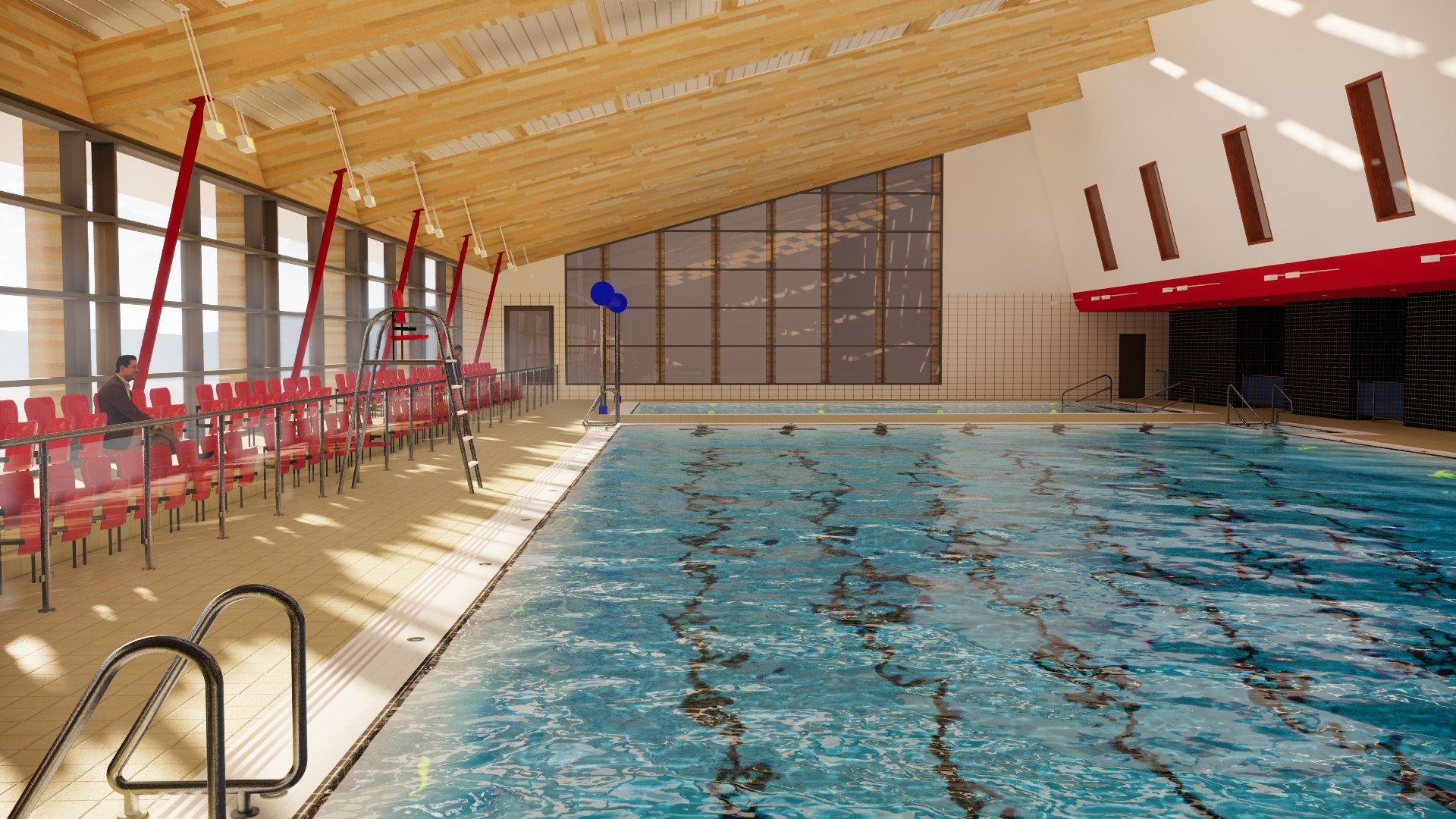 Swimming Pool 25m Model - TurboSquid 2121025