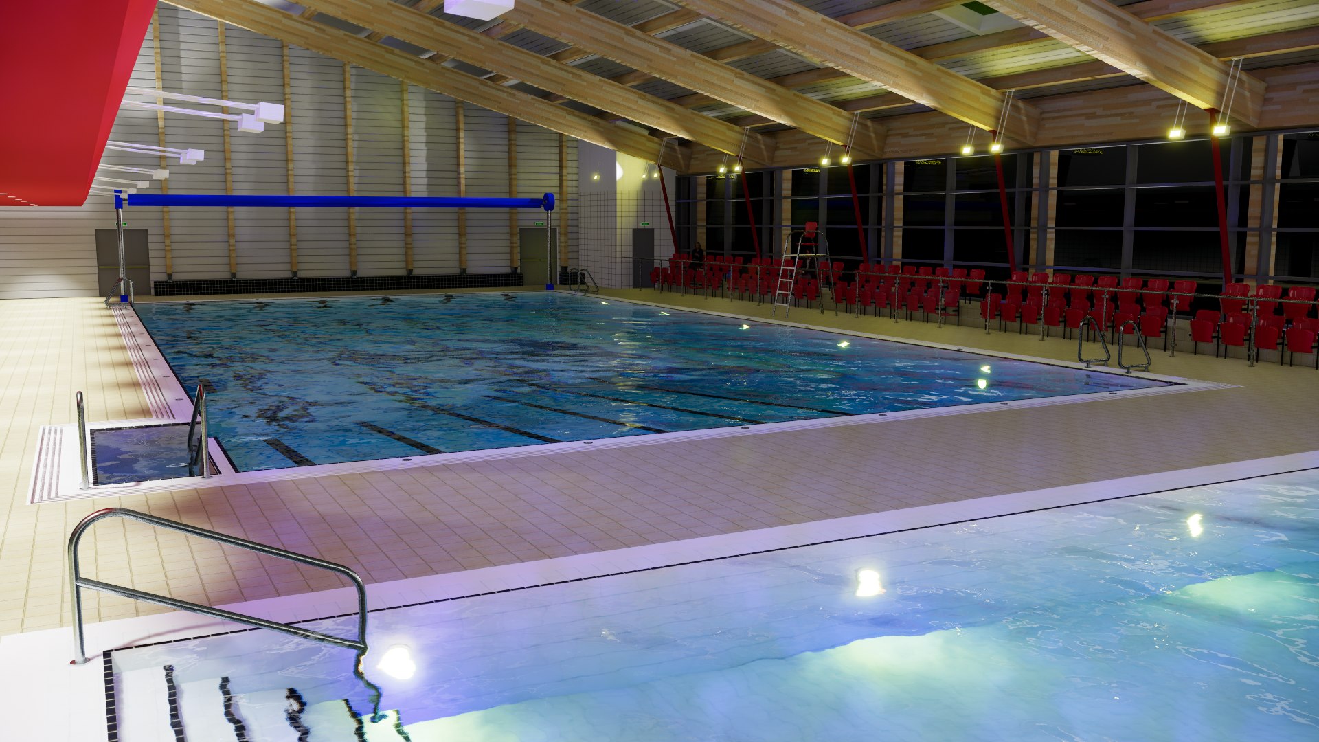 Swimming Pool 25m Model - TurboSquid 2121025