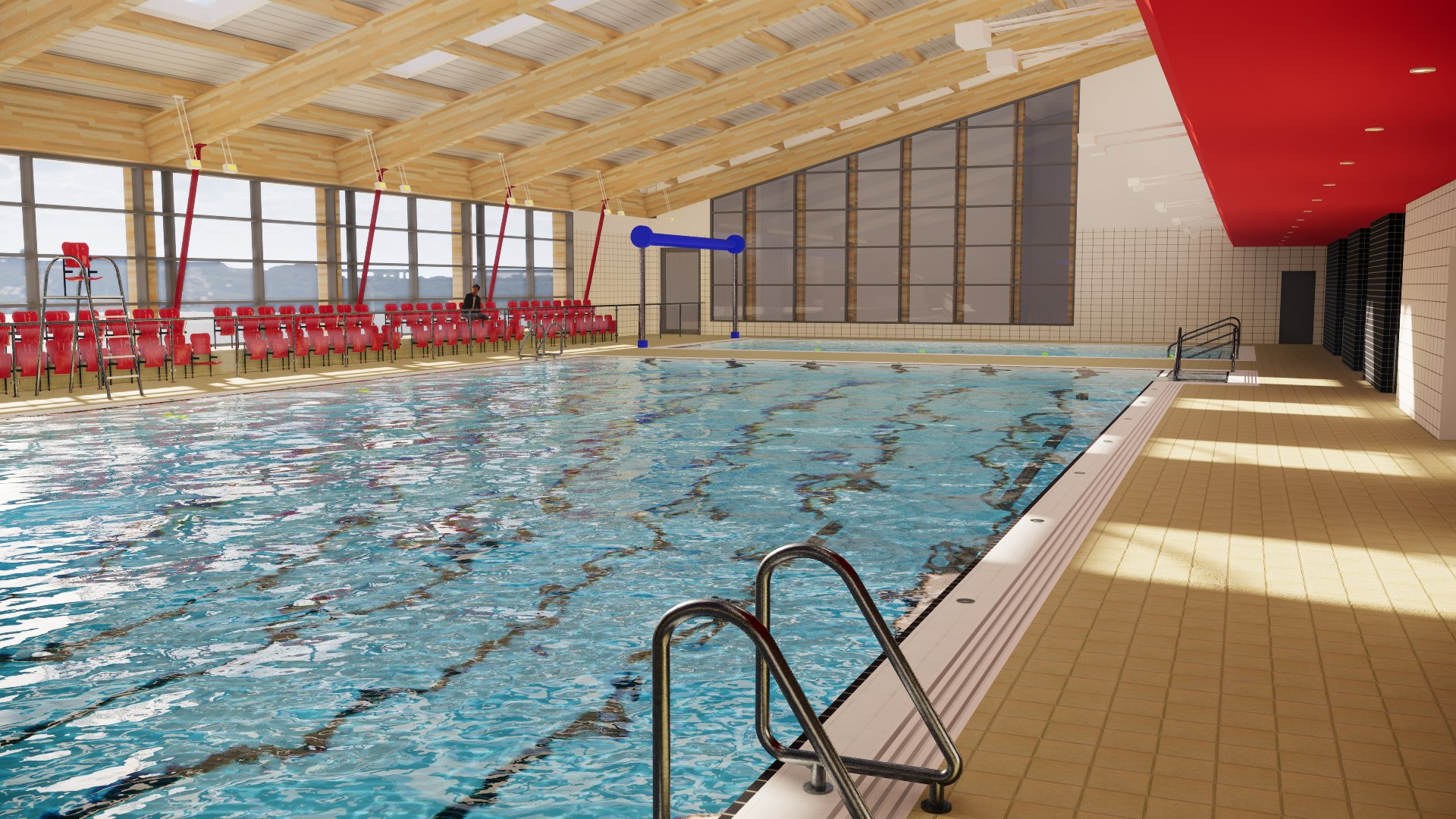 Swimming Pool 25m Model - TurboSquid 2121025