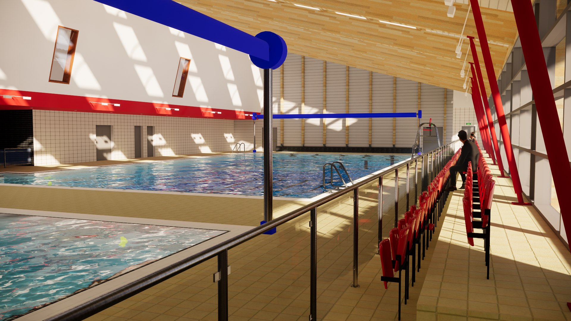 Swimming Pool 25m Model - TurboSquid 2121025