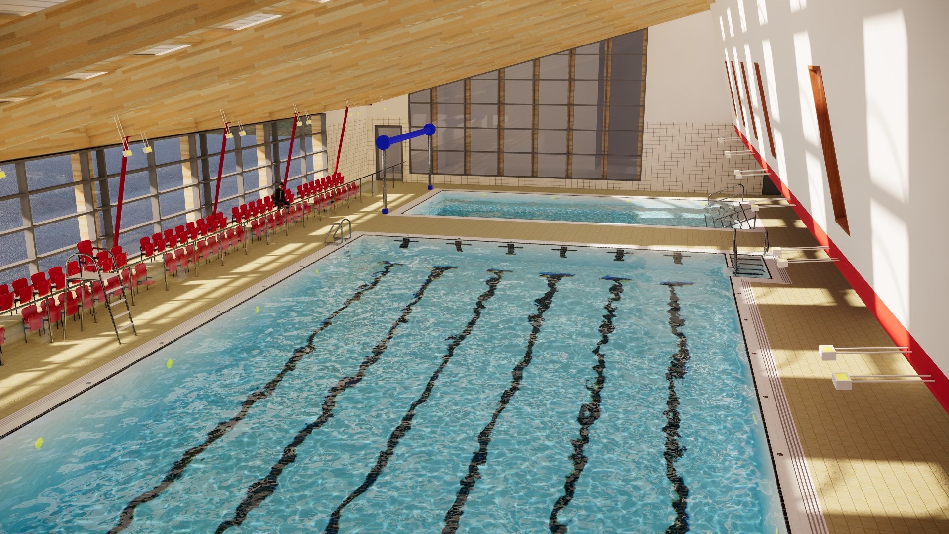 Swimming Pool 25m Model - TurboSquid 2121025