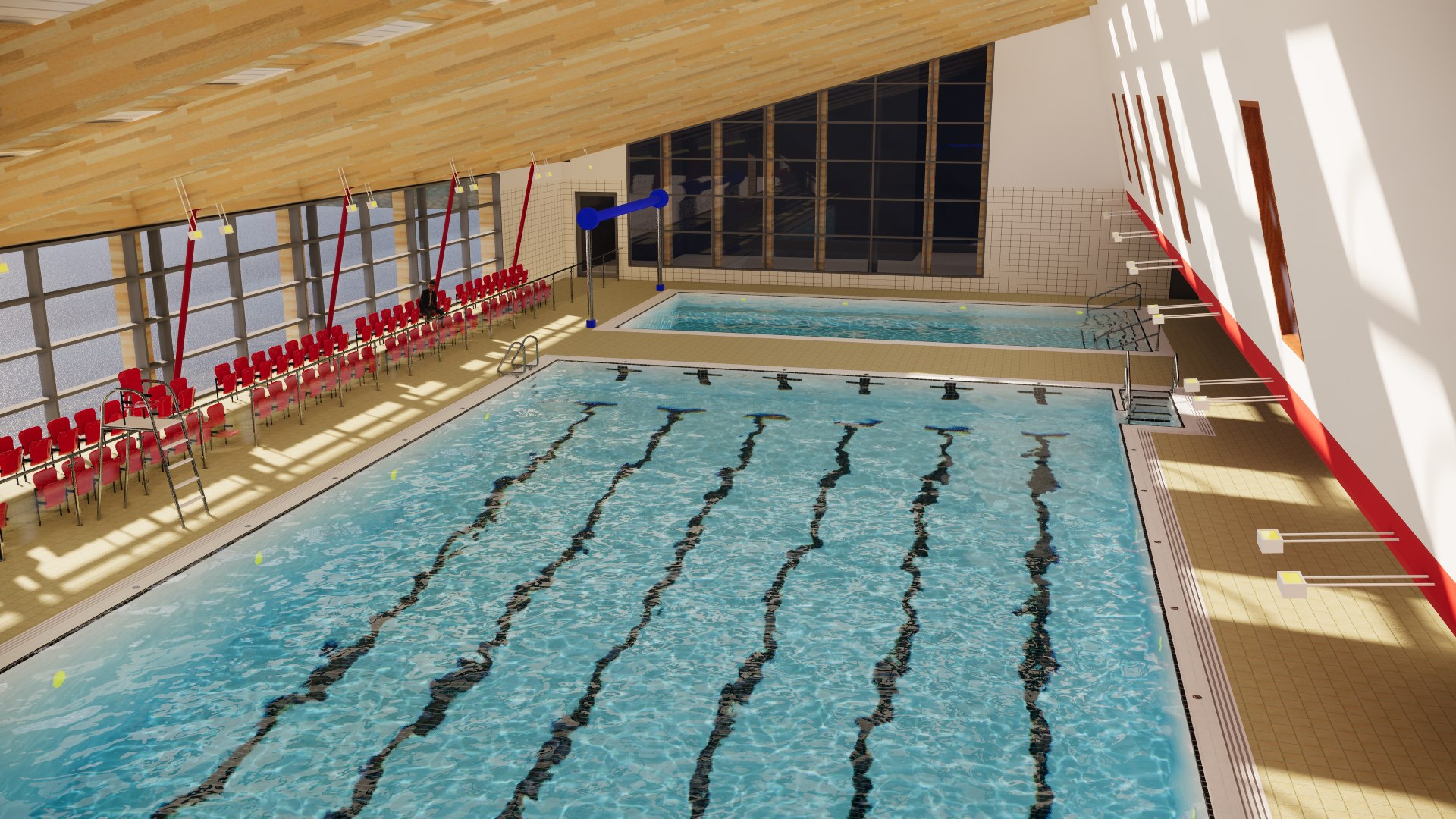 Swimming Pool 25m Model - TurboSquid 2121025