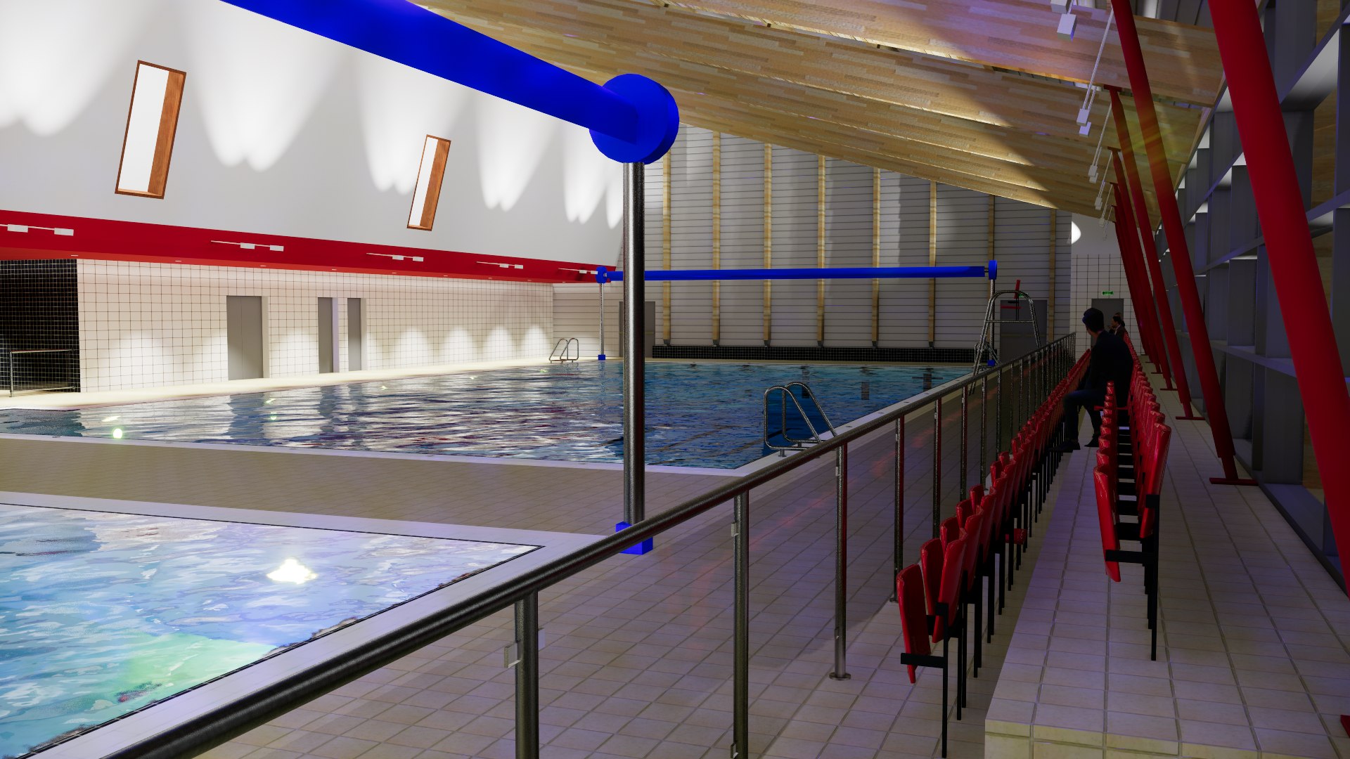 Swimming Pool 25m Model - TurboSquid 2121025