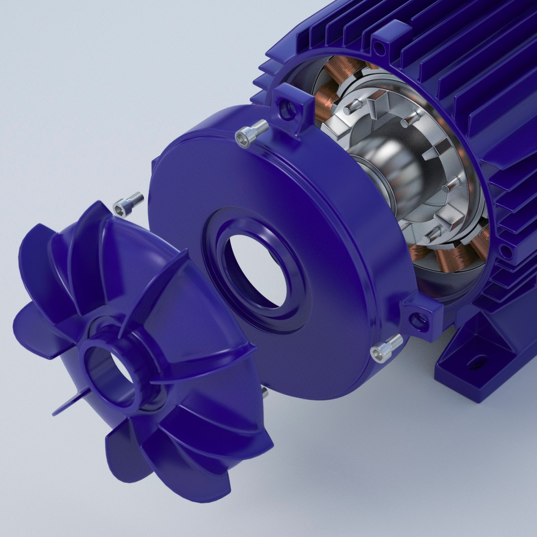 3d Model Electric Motor