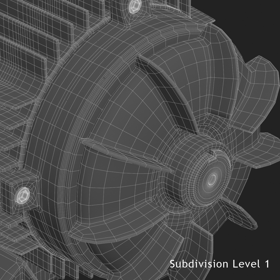 3d model electric motor