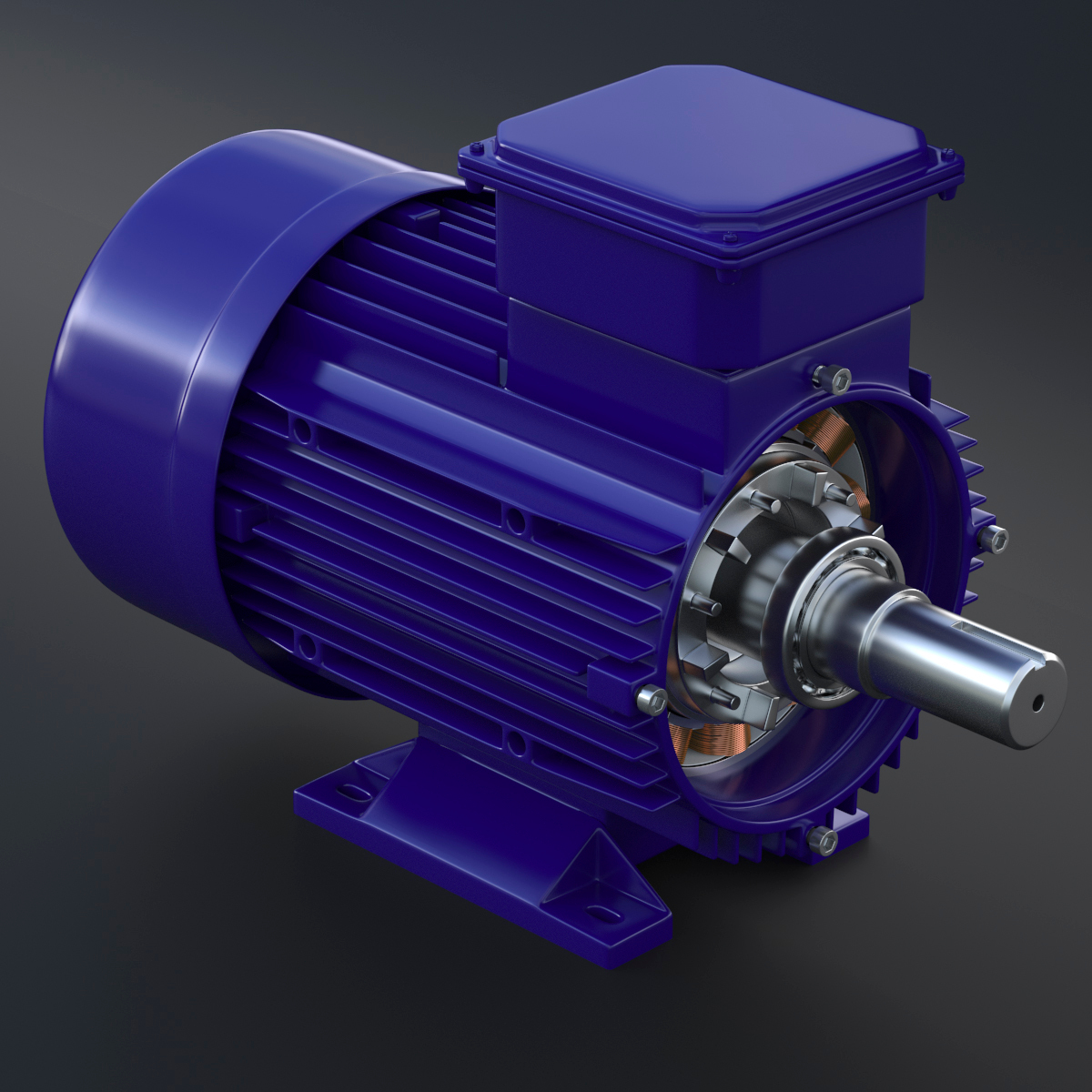 3d model electric motor