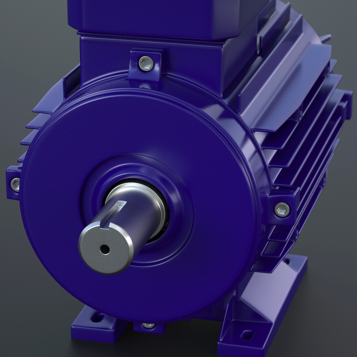 3d model electric motor