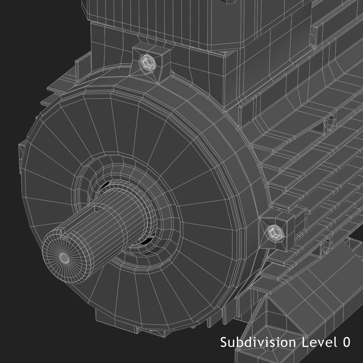 3d model electric motor