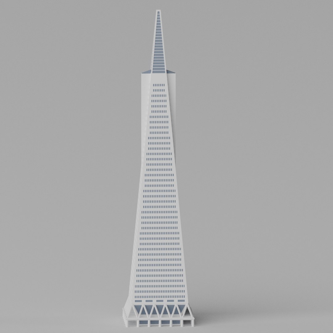 3D Transamerica Pyramid San Francisco - TurboSquid 2253970