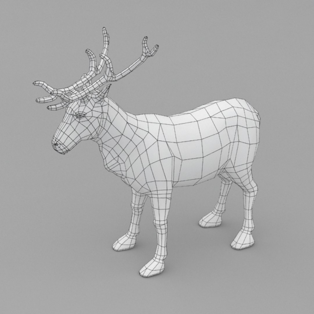 3d Max Reindeer Animation