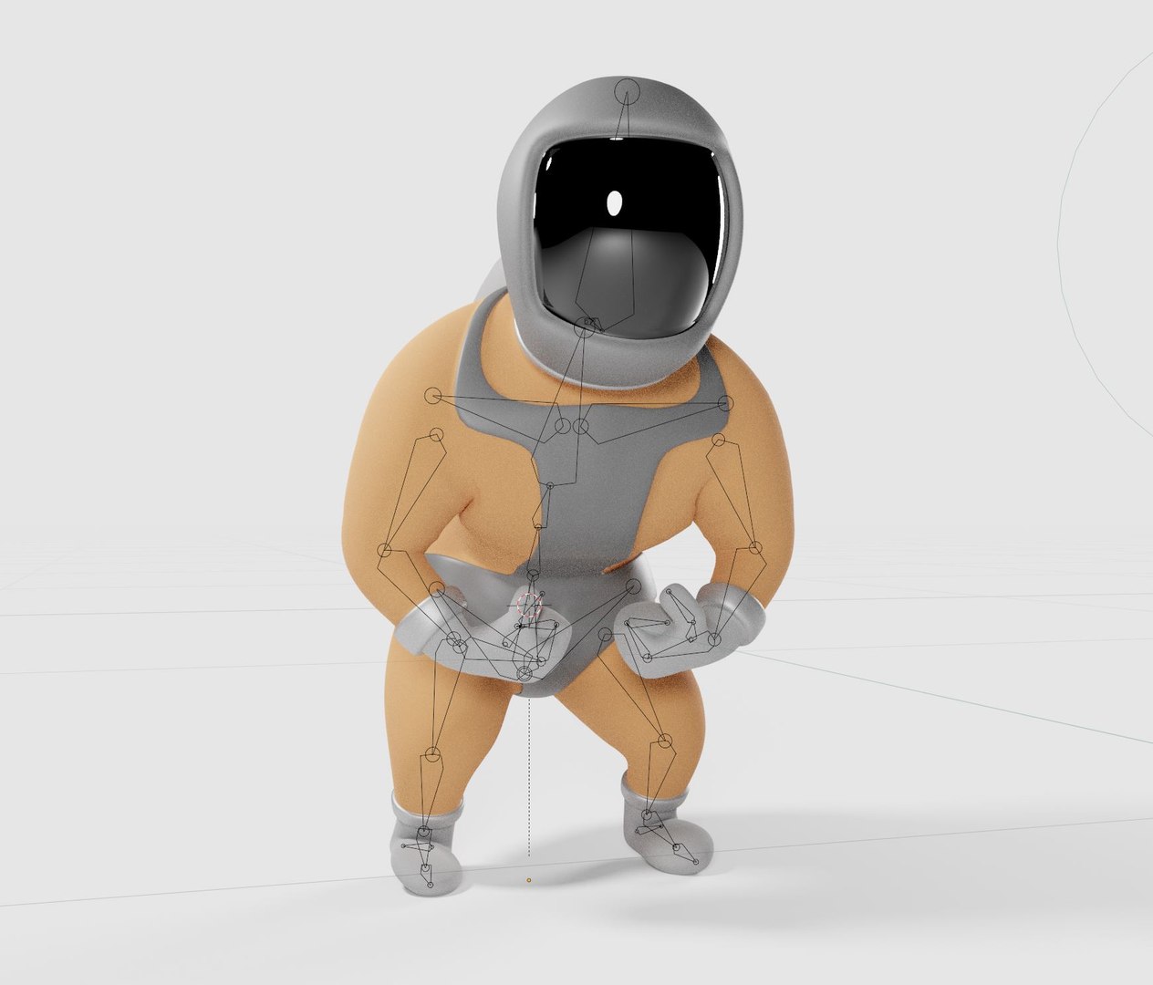 3D Rigged Cartoon Space Man Character Model - TurboSquid 1760138