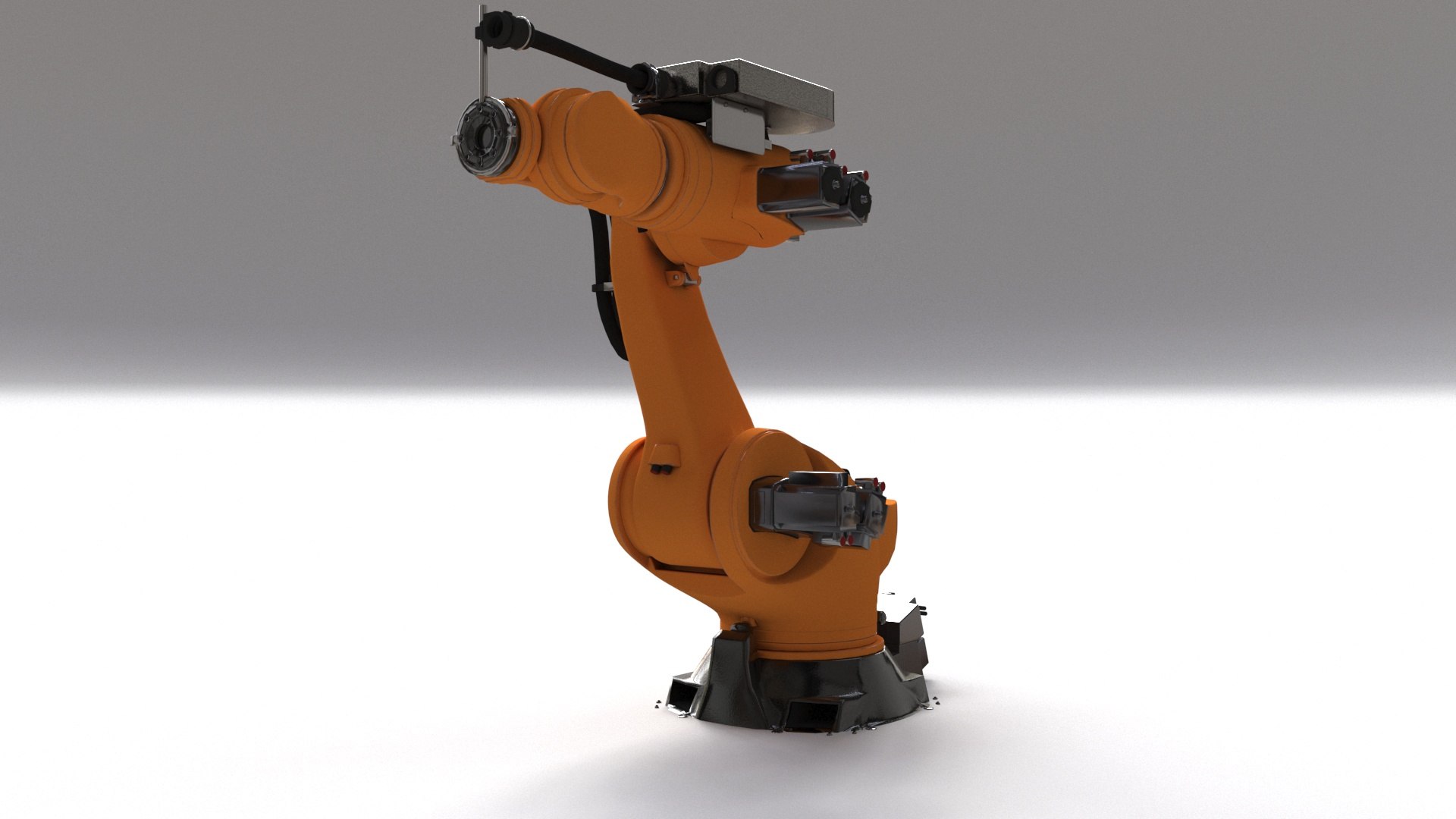 3D 4 Industrial Robots And 4 Differents Head 3D Model Collection Model ...
