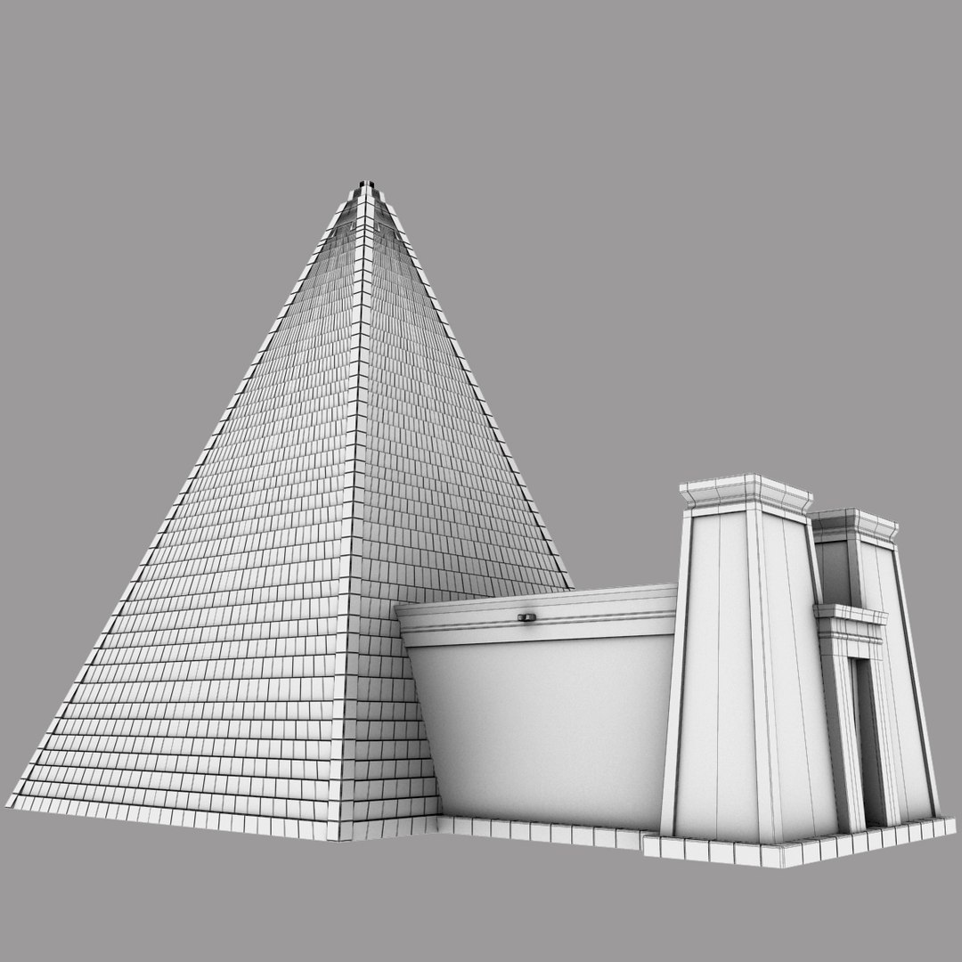 3d model sudanese nubian pyramid