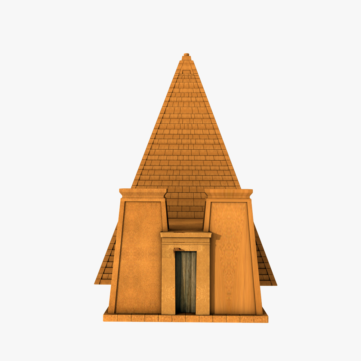 3d model sudanese nubian pyramid