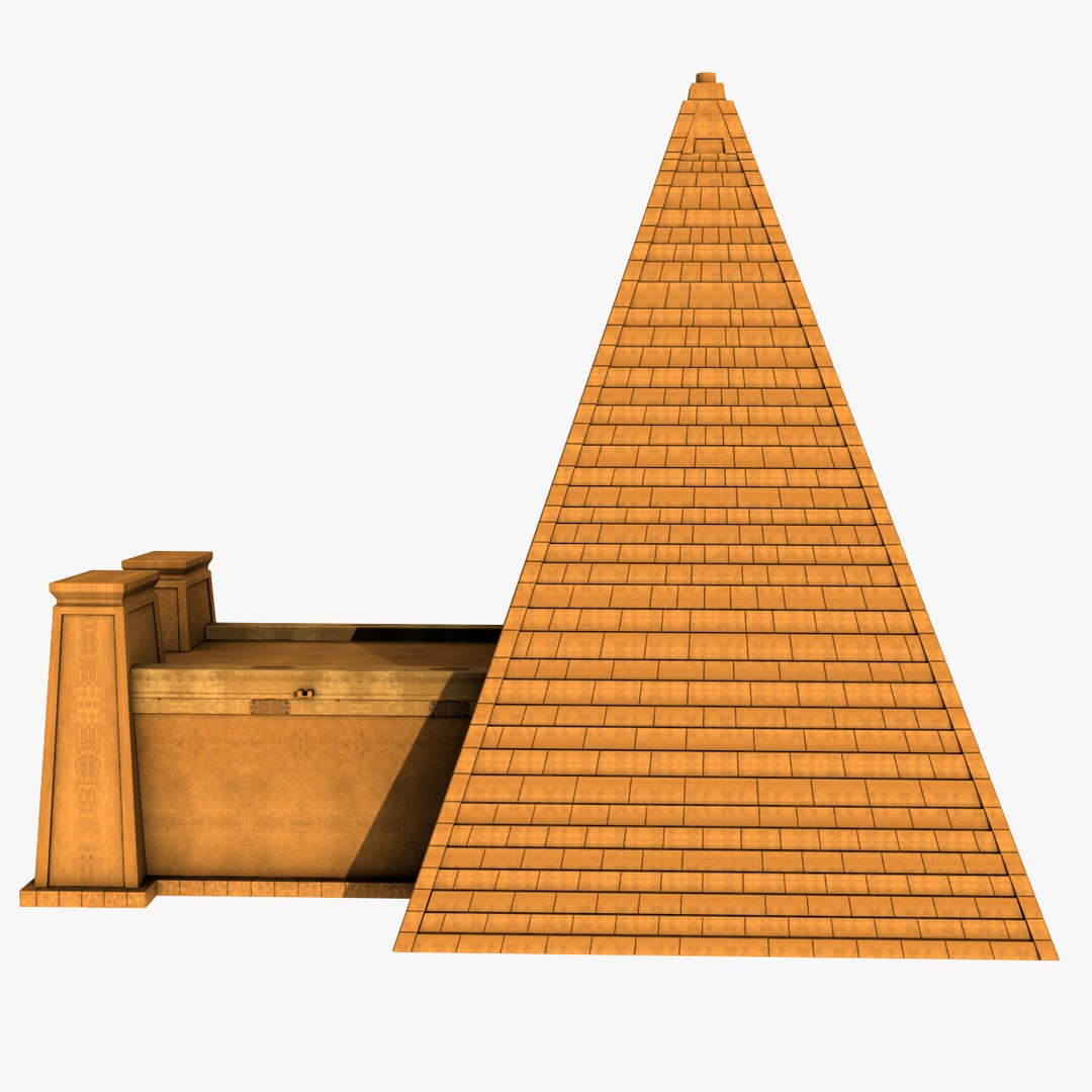 3d model sudanese nubian pyramid